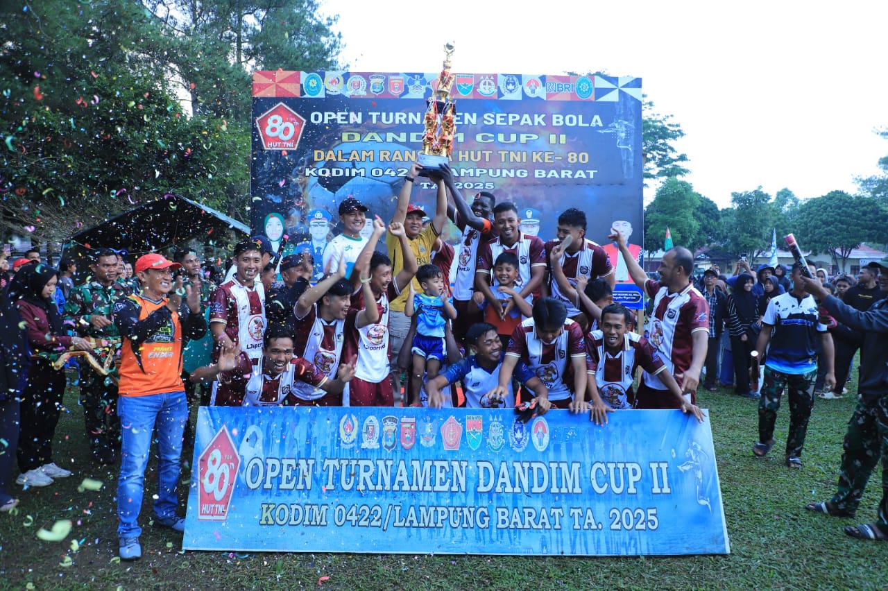 Ronggolawe C Juara Dandim Cup 2025, Parosil: Sepak Bola Satukan TNI dan ...
