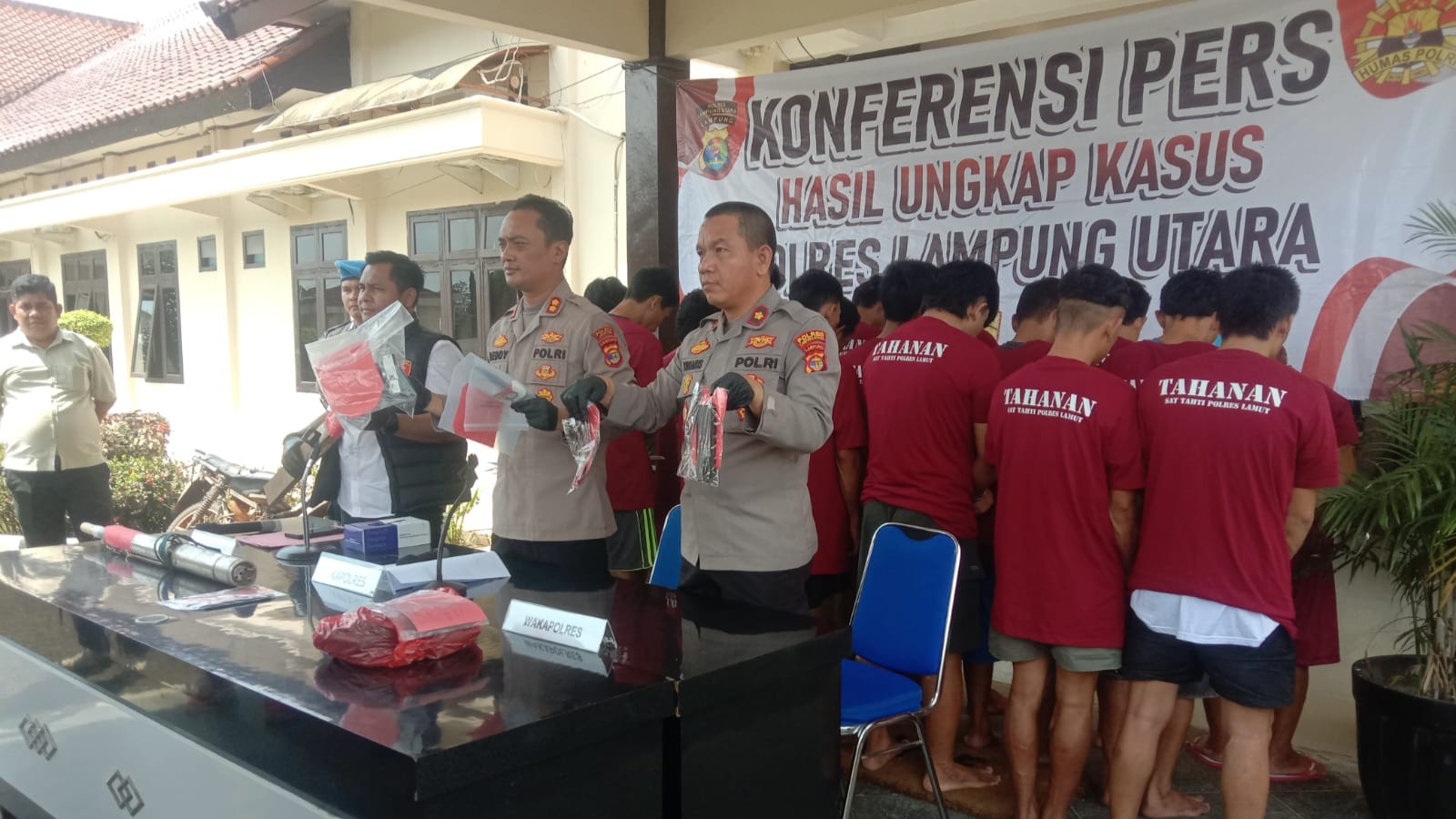 Polres Lampung Utara Rangking Satu dalam Operasi Pekat Krakatau 2025